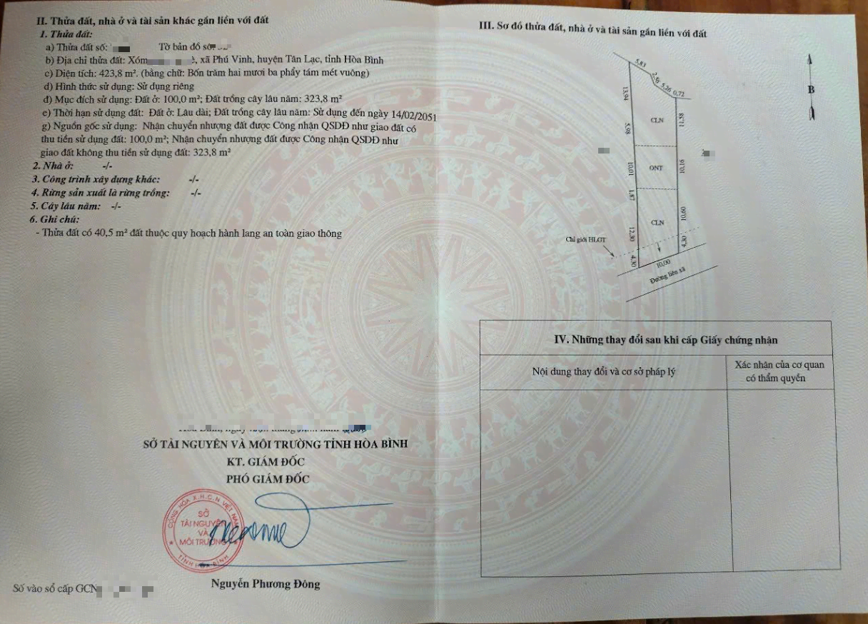 Bán Lô Đất 423.8m Tại Phú Vinh Tân Lạc Bám Đường bê Tông Ô Tô Vào Tận ...