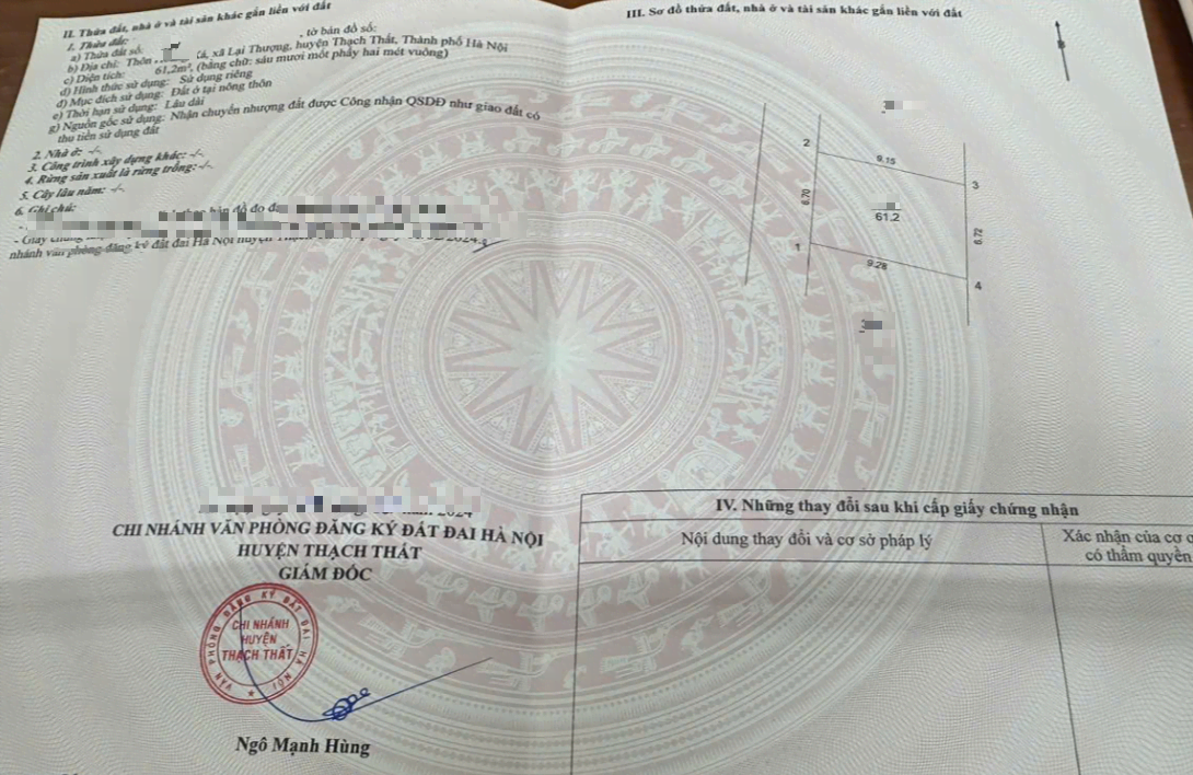 Bán Lô Đất 61.5m Tại TĐC Bình Yên Bám Đường Bê Tông Ô Tô Vào Tận Đất ...